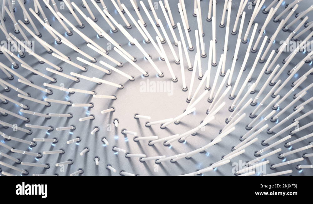 White electric telecom background 3D render seamless loop animation ...