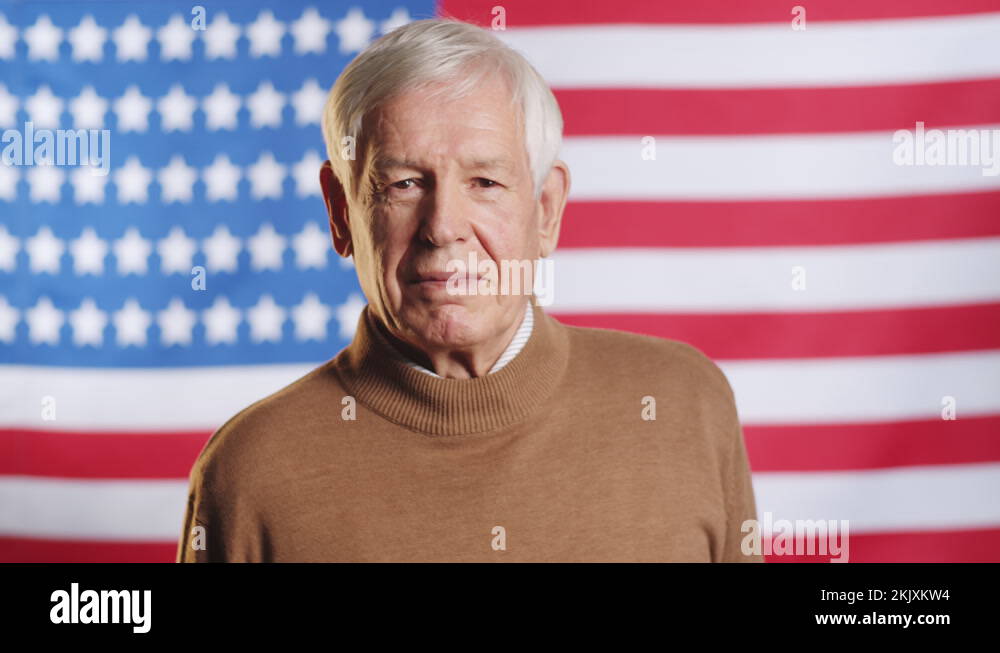 Caucasian old man american flag Stock Videos & Footage - HD and 4K ...