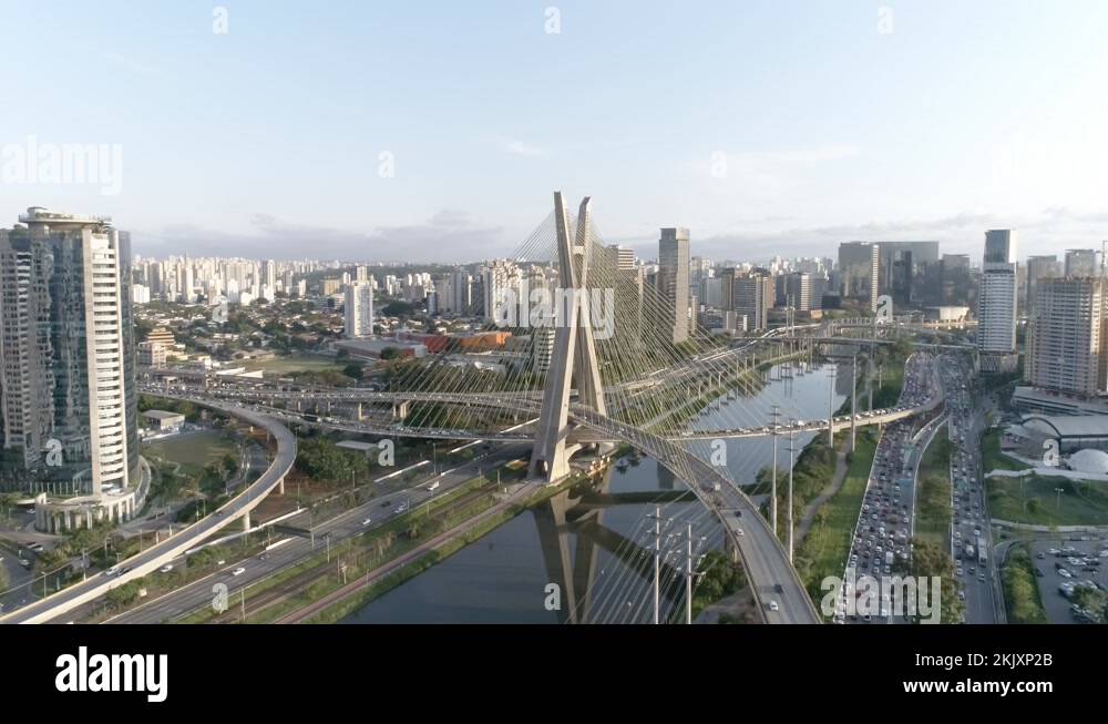 Ponte Octavio Frias de Oliveira, famous cable stayed "Ponte Estaiada ...
