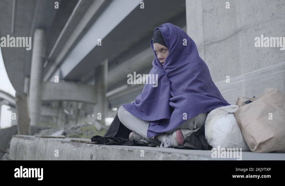 Homeless woman and blanket Stock Videos & Footage - HD and 4K Video ...