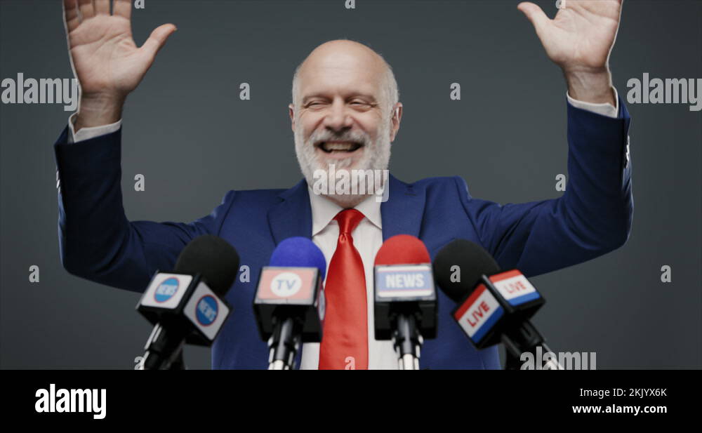 Authority smiling politician greeting communication Stock Videos ...