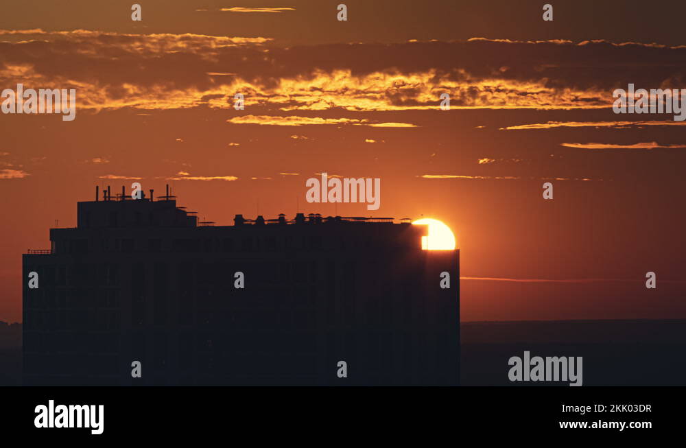 Sky scraper and sunset background Stock Video Footage - Alamy