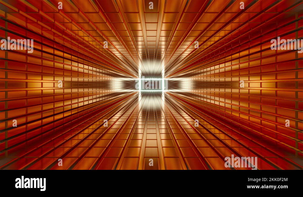 3D VFX Animation of a a movingbackground structrure with a light block ...