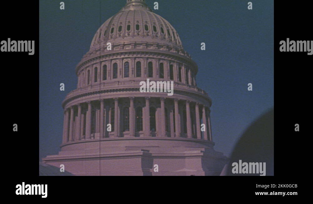 1960s: JFK Inauguration. U.S. Congress Capitol dome. Inauguration Day ...