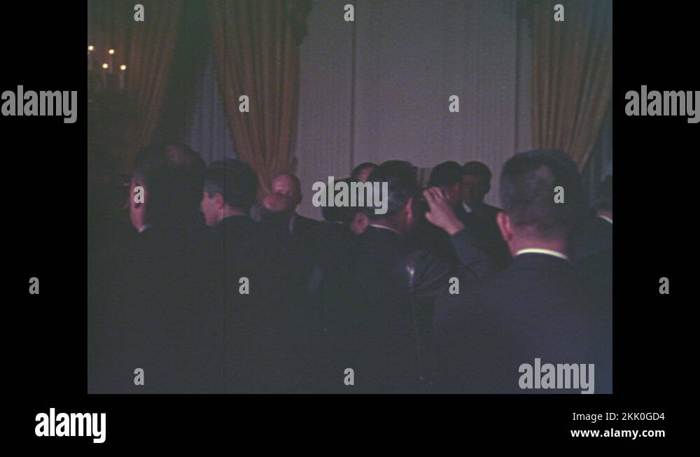 1960s: JFK Inauguration. Receiving line at the White House. JFK and ...