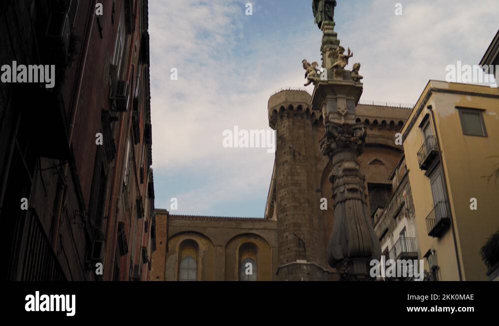 Old Buildings in Naples, Italy Medieval Architecture in City Downtown ...