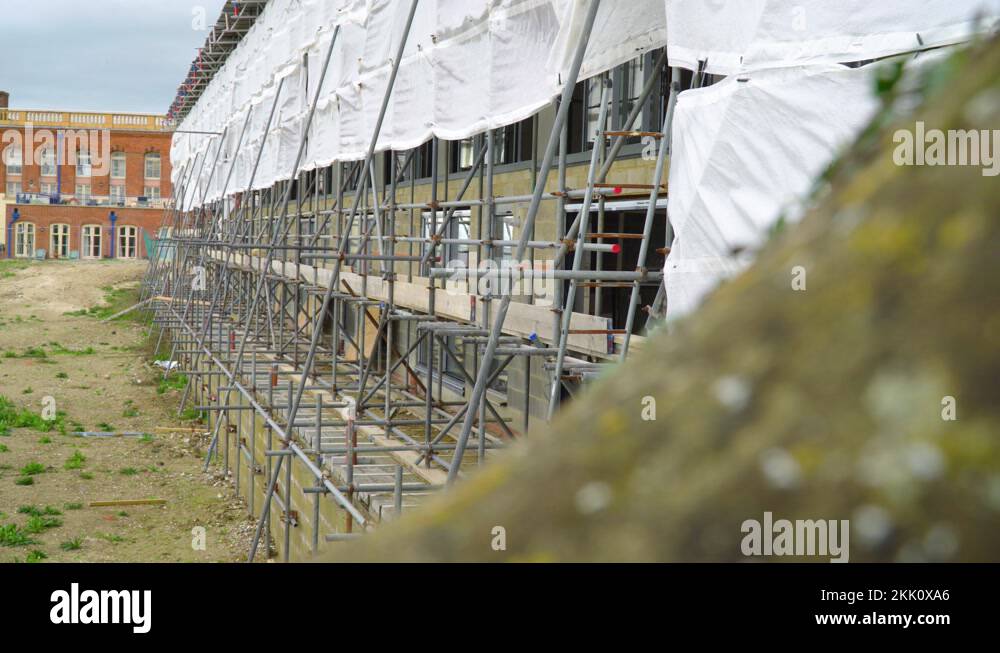 Scaffolding outside a building Stock Videos & Footage - HD and 4K Video ...