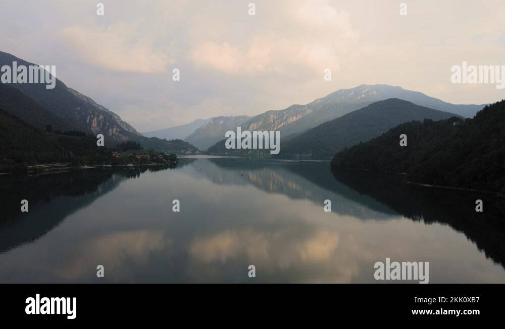 Enchanting lake ledro in valley ledro in Trentino north Italy (Lago di ...