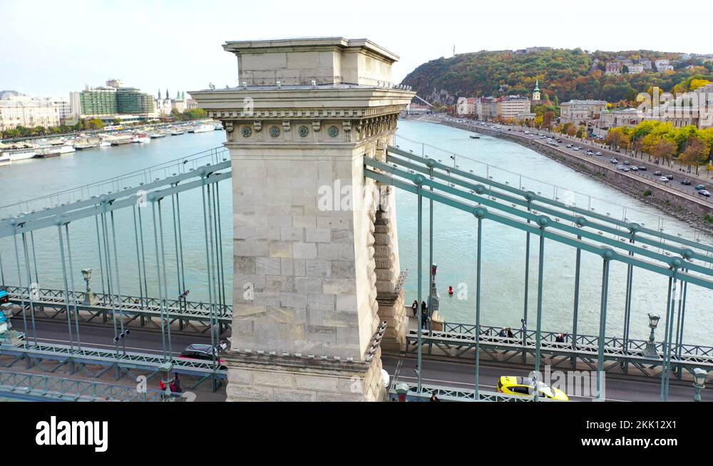 The Szechenyi Chain Bridge is a suspension bridge that spans the River ...