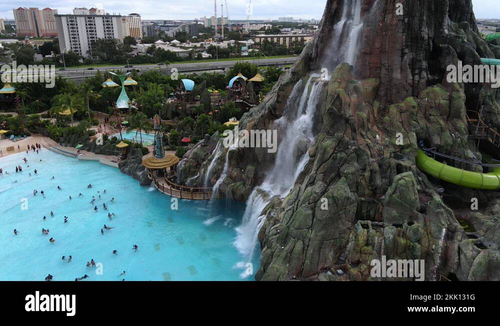 Amazing waterfall and pool in volcano bay orlando florida water theme ...