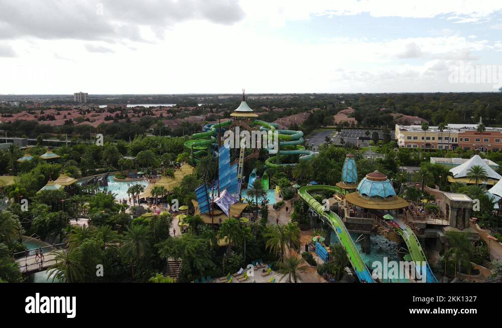 volcano bay water theme park in orlando florida Stock Video Footage - Alamy