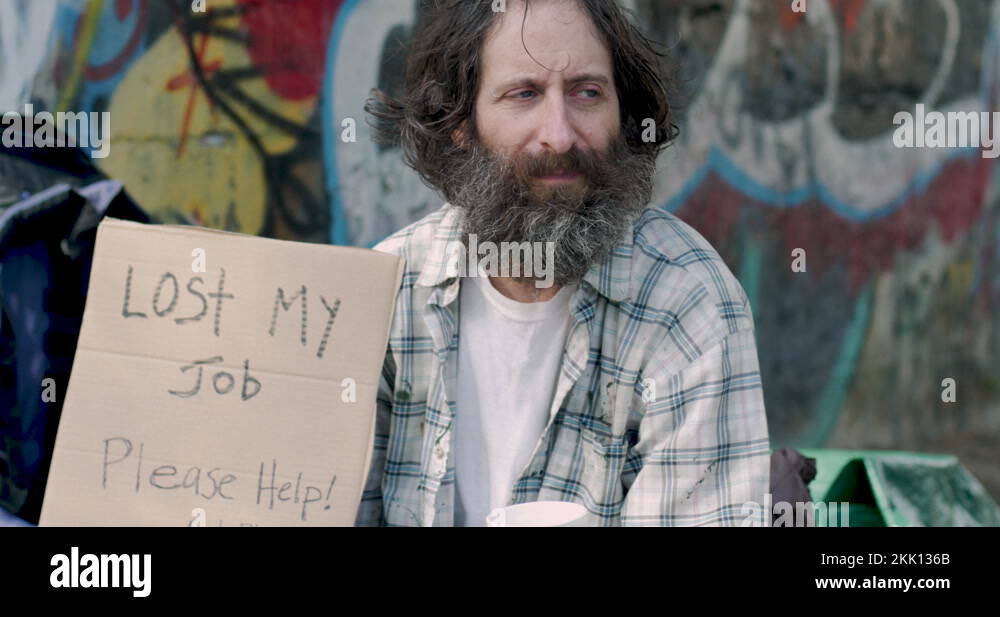 Homeless man begging sign Stock Videos & Footage - HD and 4K Video ...