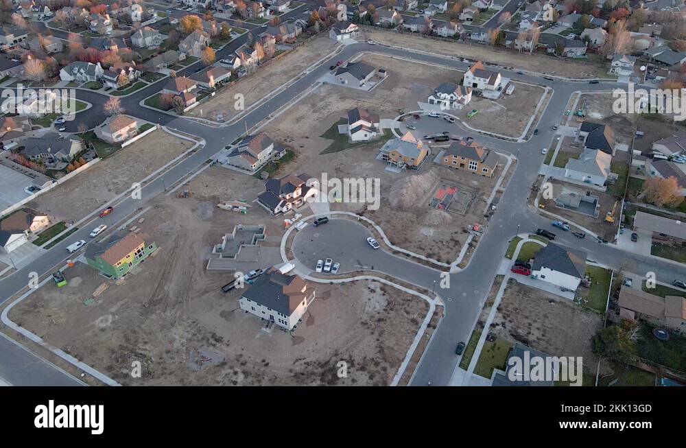 Suburban houses new development area Stock Videos & Footage - HD and 4K ...