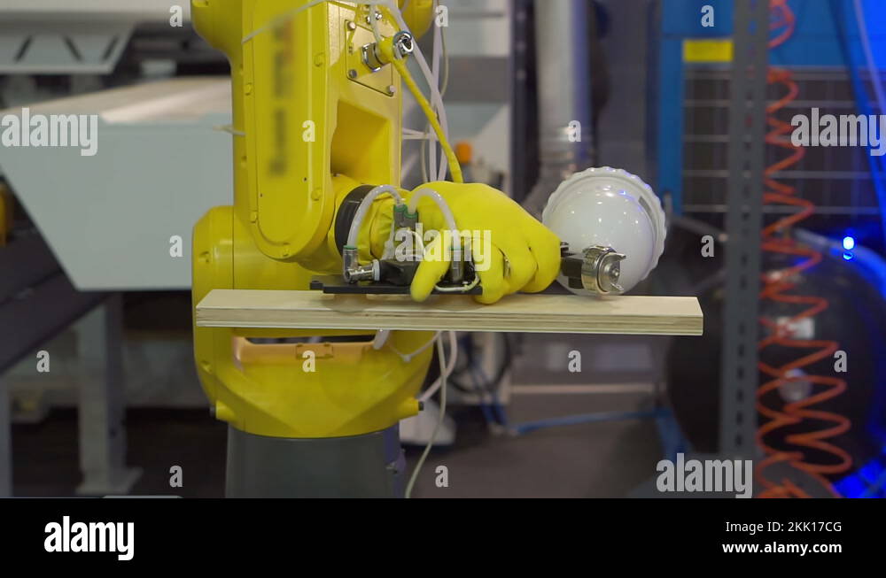 Demonstration of coloring an object using a robotic arm of a ...