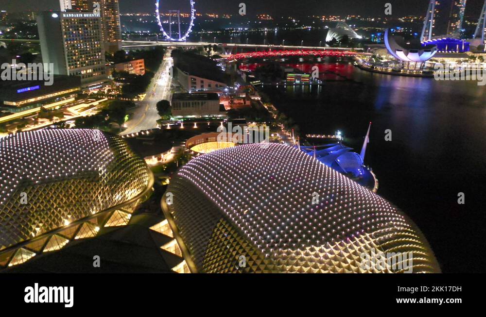 Singapore durian building esplanade theatres on the bay Stock Videos ...