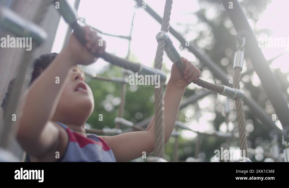 Boy on a rope ladder Stock Videos & Footage - HD and 4K Video Clips - Alamy