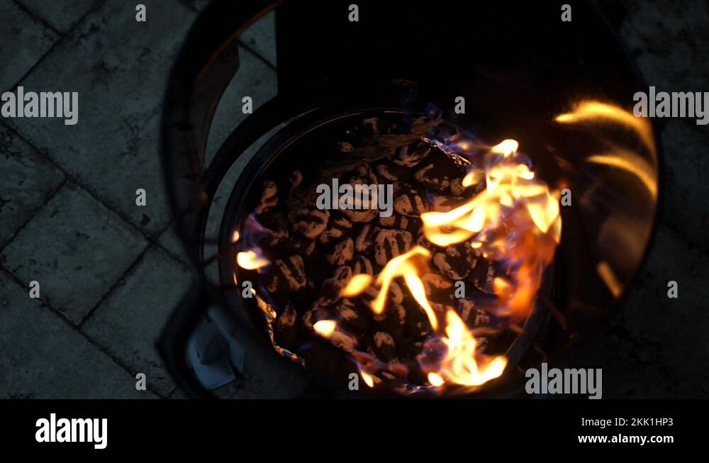 Heating up charcoal grill Stock Videos & Footage - HD and 4K Video ...