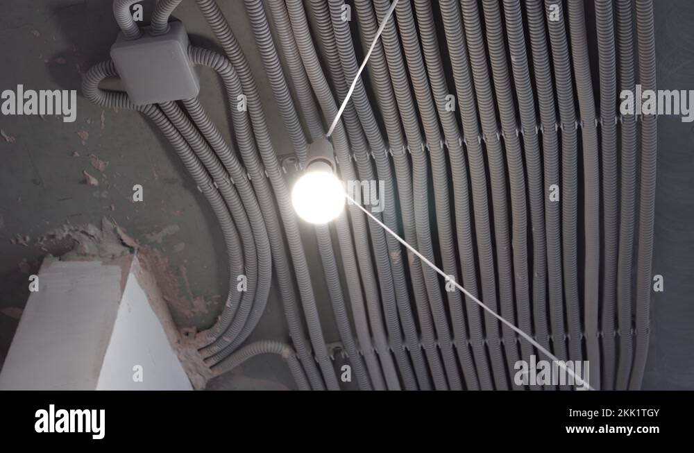 Fix boxes, cable channels indoors. Self-extinguishing wires cables with ...