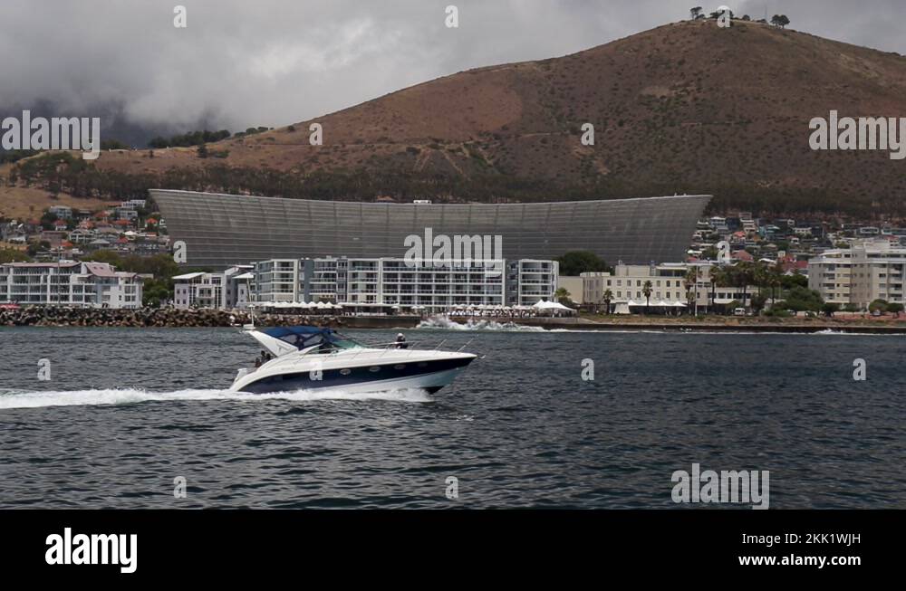 Follow shot of a luxury boat. Filmed from a Catamaran with a Canon 200D ...