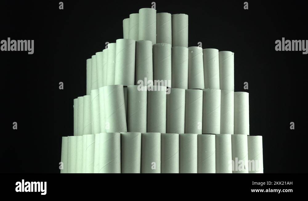 Empty toilet paper rolls. Apocalypse or apocalyptic scene of the modern ...