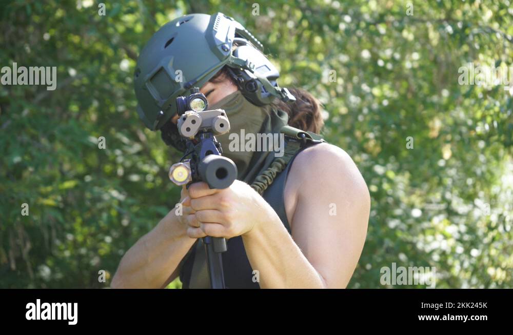 Armed woman with machine gun Stock Videos & Footage - HD and 4K Video ...