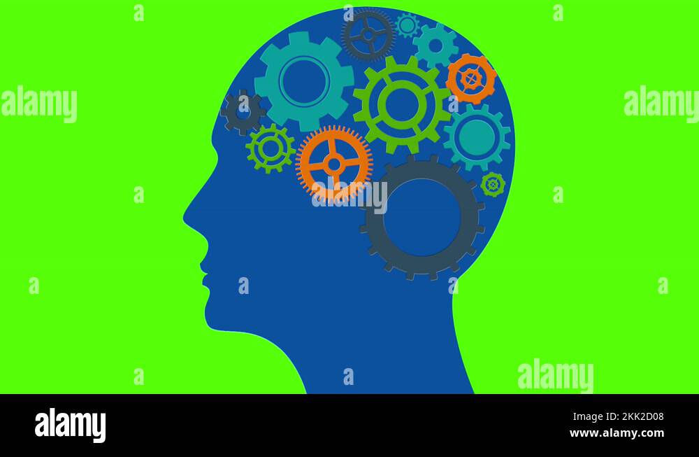brain wheel, brain gears, gear ideas, brain ideas, Head and gears Stock ...
