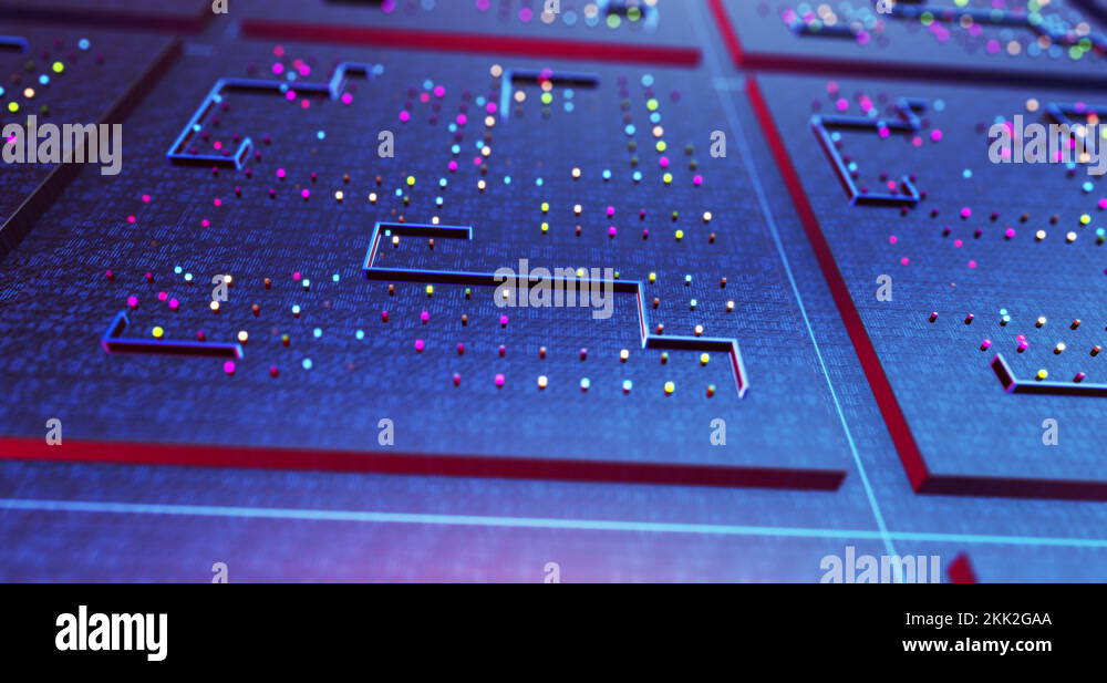 AI Processor Processing Data. CPU Circuit. Data Flowing. AI Stock Video Footage - Alamy