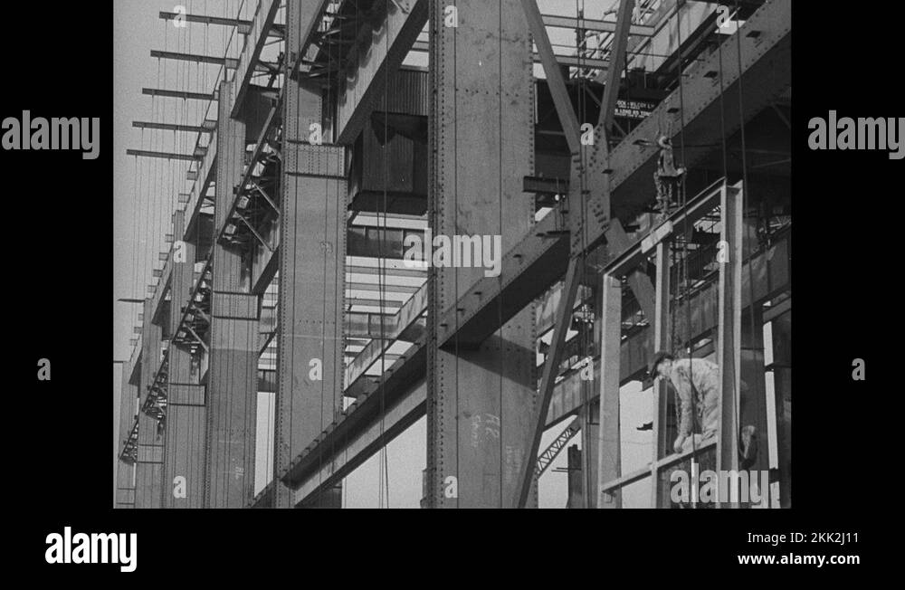 Post War Civil Engineering, brick layers take over the construction, UK ...