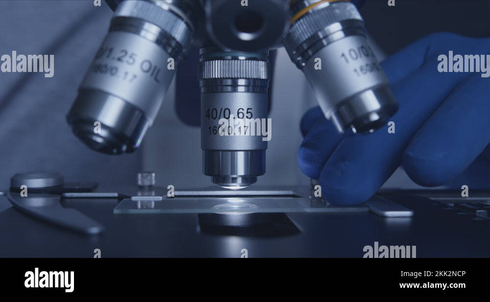 Sample slide microscope metal lens Stock Videos & Footage - HD and 4K ...