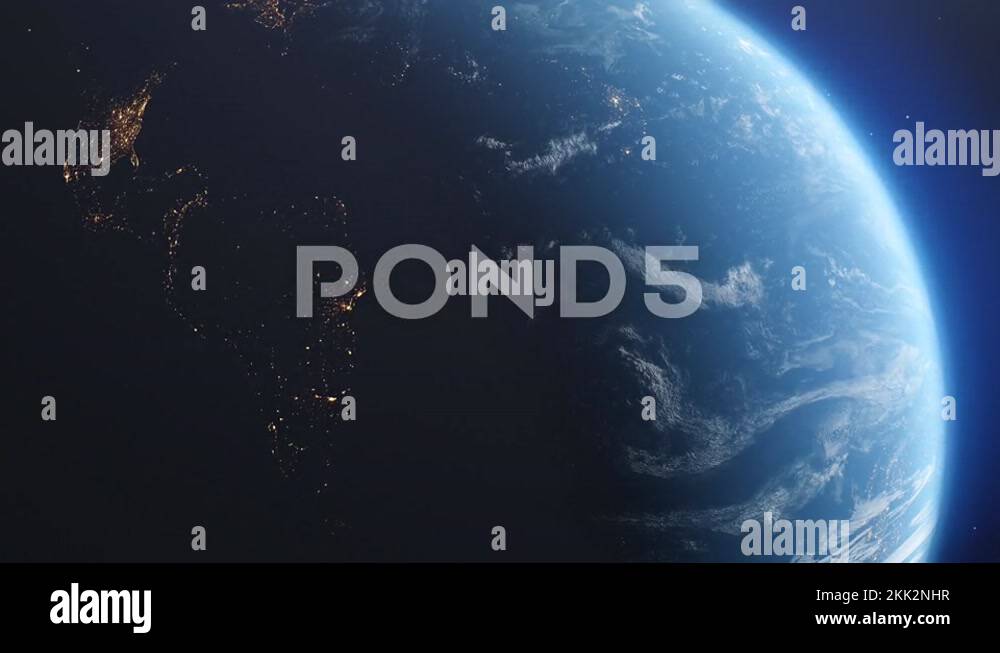 Realistic Planet Earth in Space Stock Video Footage - Alamy