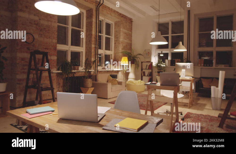 Contemporary modern office interior Stock Videos & Footage - HD and 4K ...