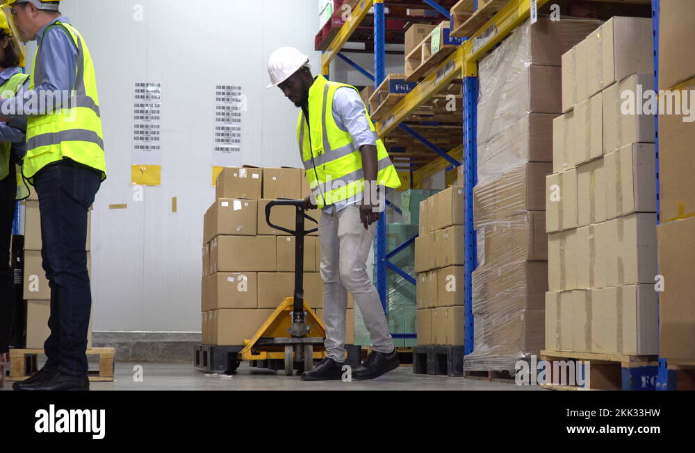 Man dragging pallet truck Stock Videos & Footage - HD and 4K Video ...