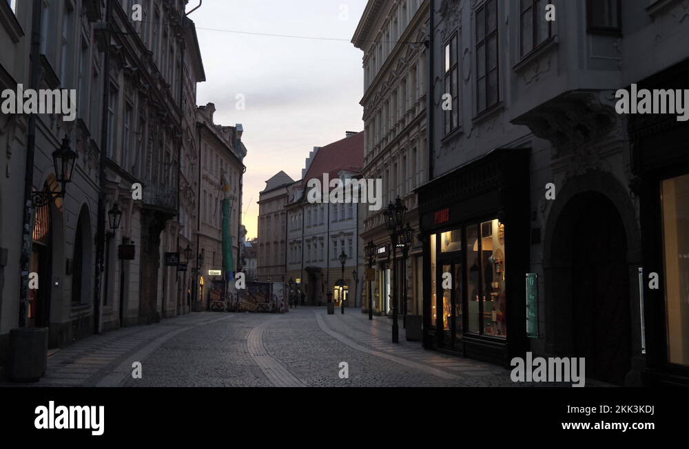 Empty pedestrian street in downtown Stock Videos & Footage - HD and 4K ...