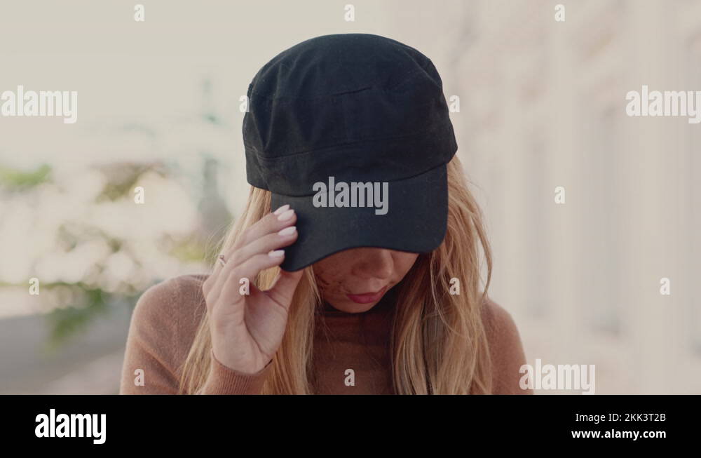 Home violence victim. Young woman portrait with scar on her face ...