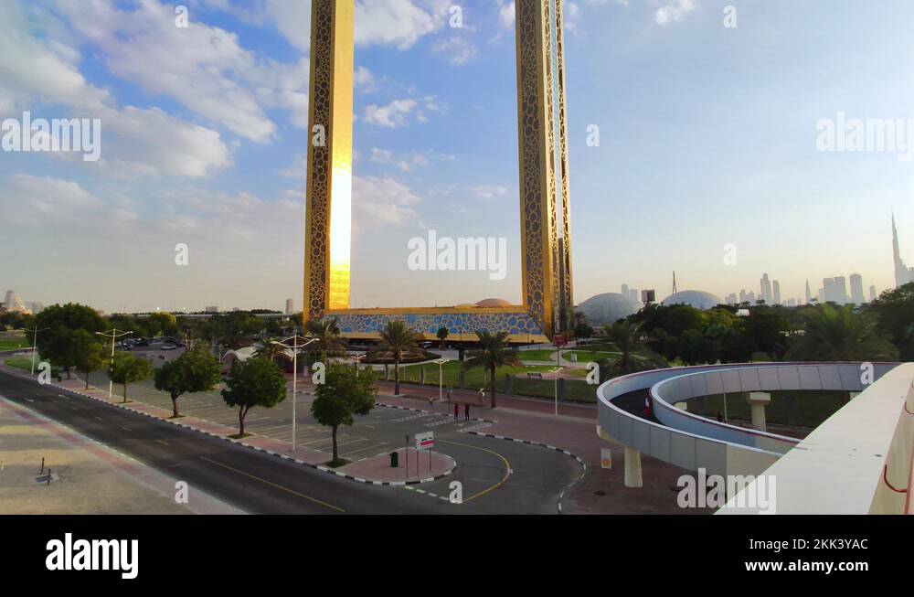 Dubai landmark the frame in zabeel park Stock Videos & Footage - HD and ...