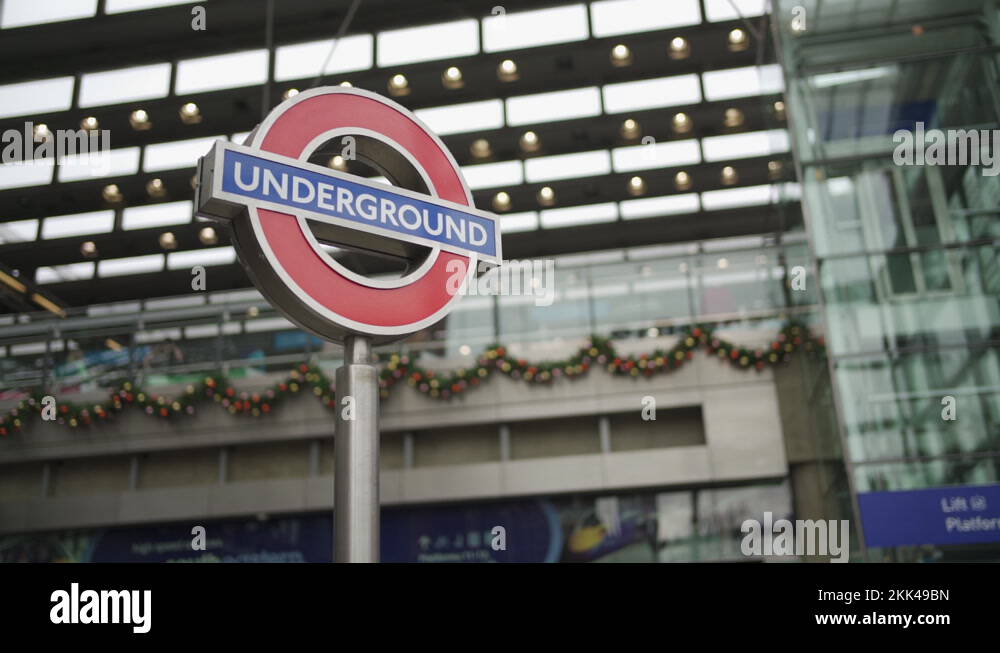 London Underground Logo Sign. Public Transportation Metro System ...
