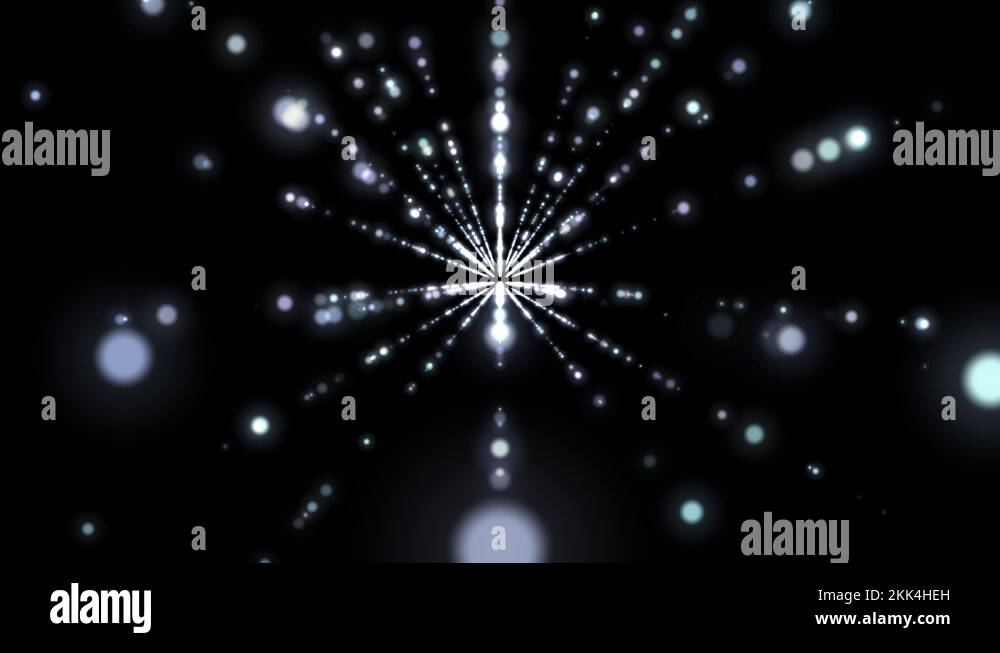 Abstract Black And White Particles Background. 4K Particles Background ...