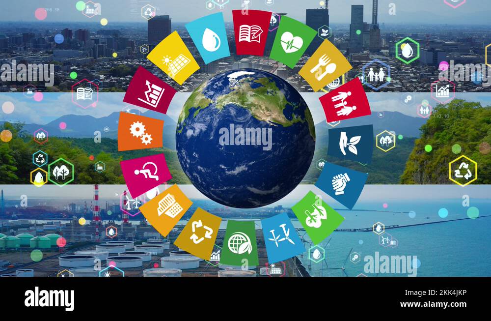 Environmental technology concept. Sustainable development goals. SDGs ...