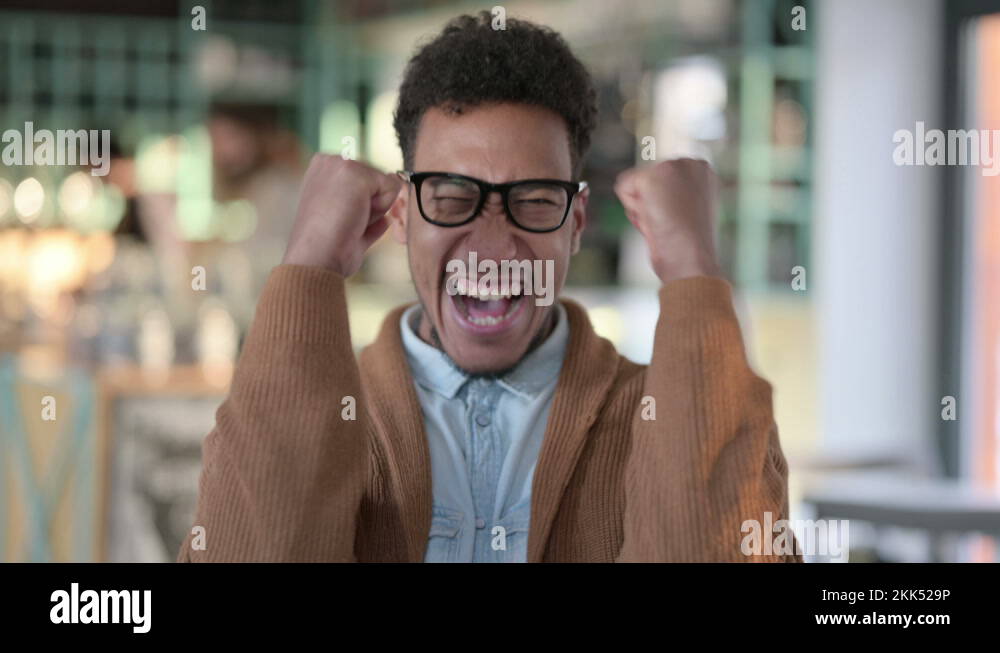 Portrait african man celebrating using Stock Videos & Footage - HD and ...