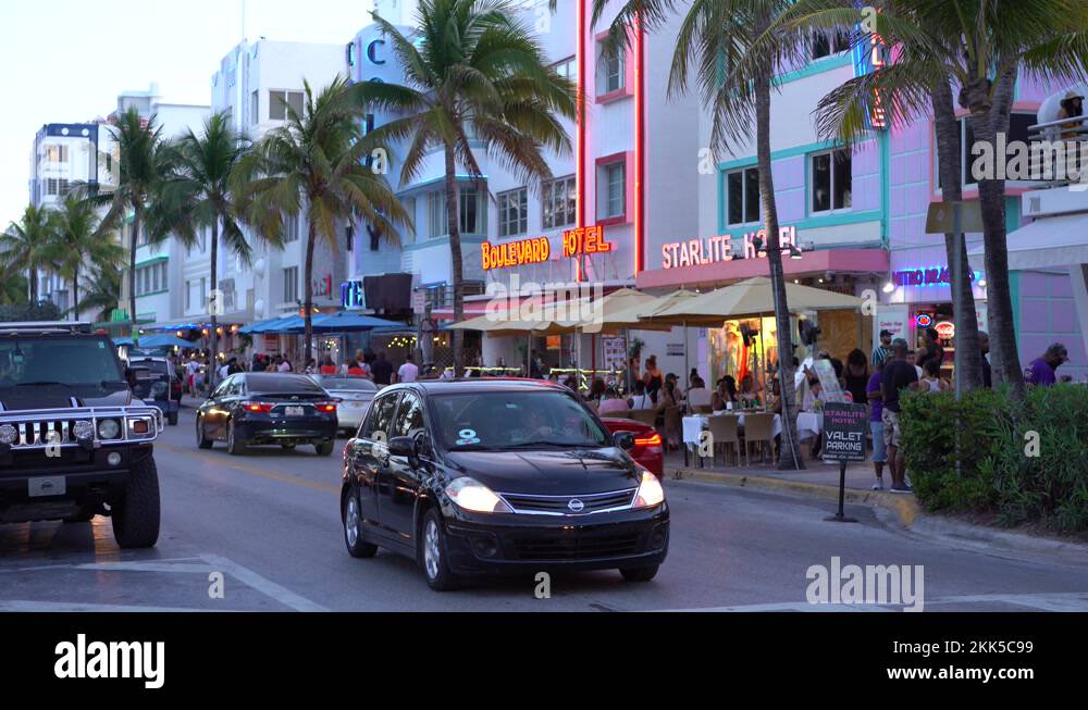 Miami south beach street view Stock Videos & Footage - HD and 4K Video ...