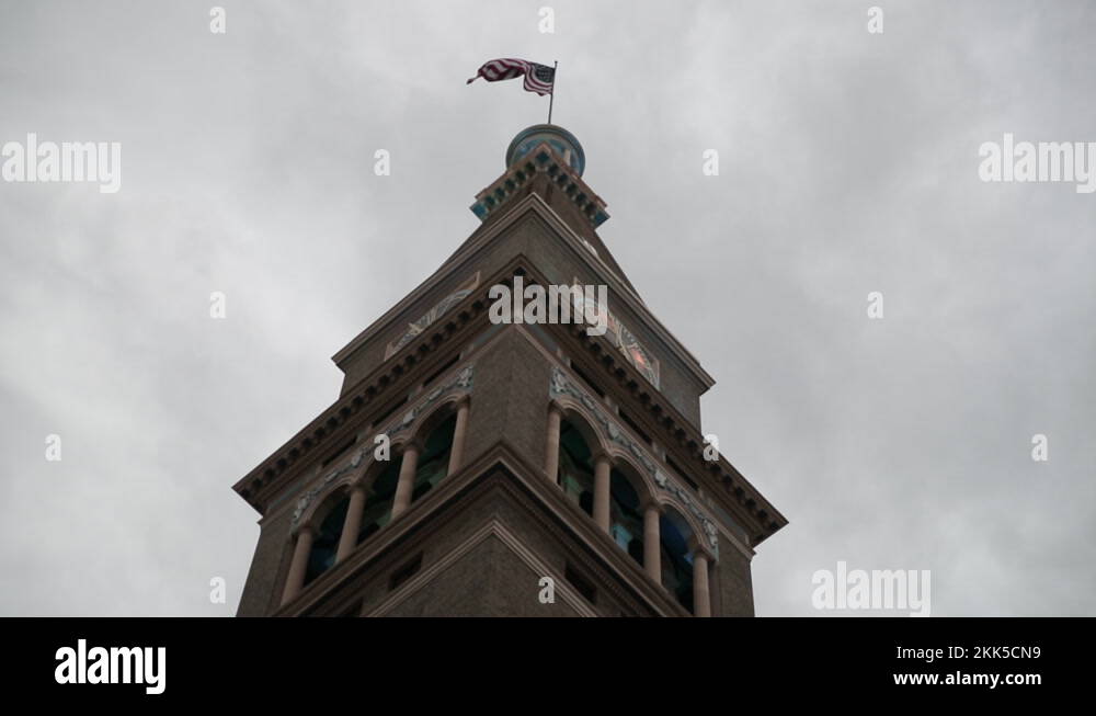 Clock tower american flag Stock Videos & Footage - HD and 4K Video ...