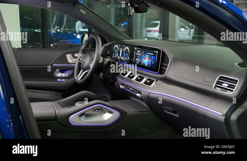 Steering wheel, dashboard and electronic displays in the brand new ...