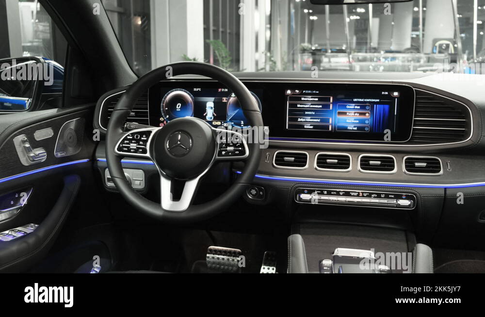 Steering wheel, dashboard and electronic displays in the brand new ...
