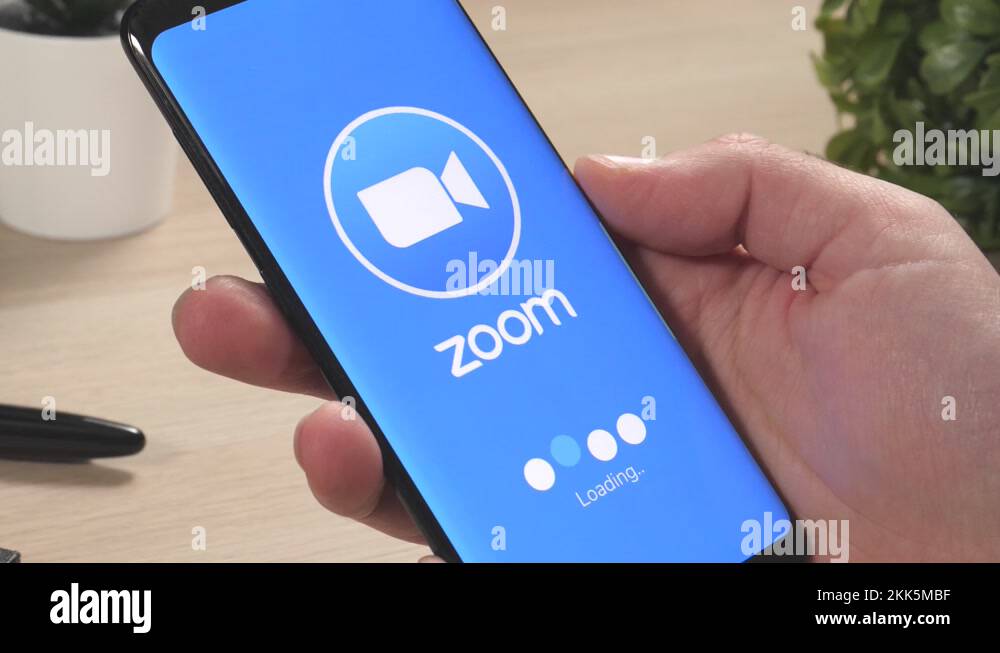 Zoom meeting app on phone Stock Videos & Footage - HD and 4K Video ...