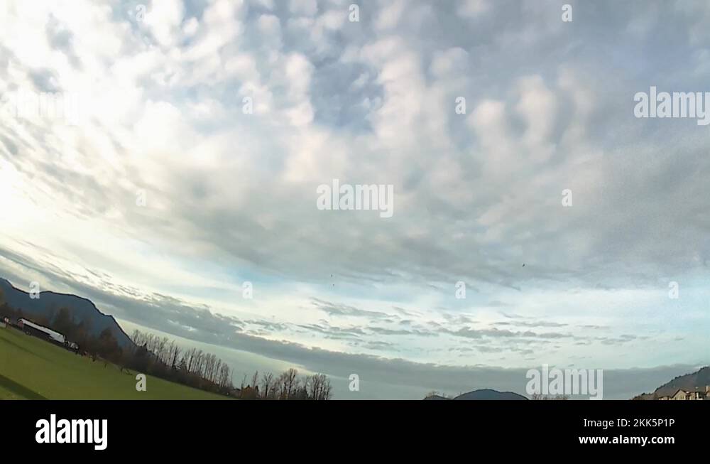 Altocumulus Homomutatus Homogenitus Cirrus Ctrail Stock Video Footage ...