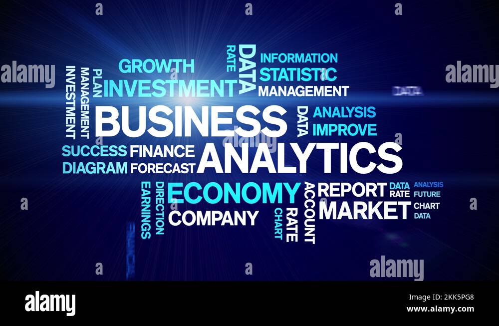 4k Business Analytics Animated Tag Word Cloud,Text Animation seamless ...