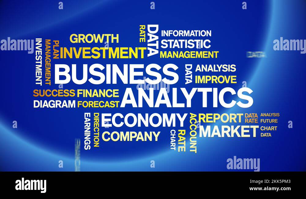 4k Business Analytics Animated Tag Word Cloud,Text Animation seamless ...