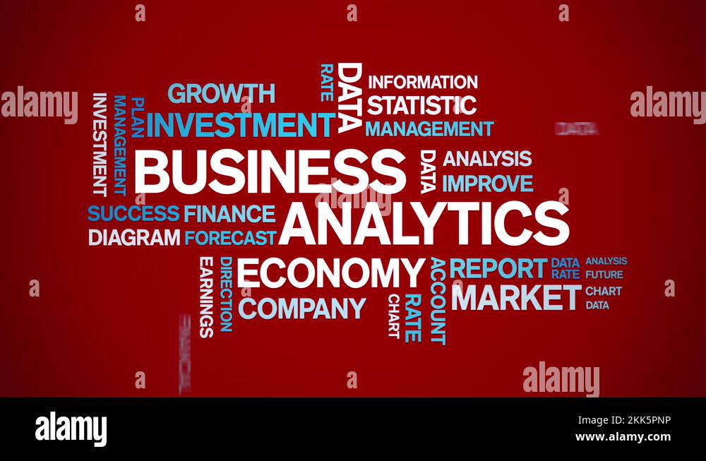 4k Business Analytics Animated Tag Word Cloud,Text Animation seamless ...