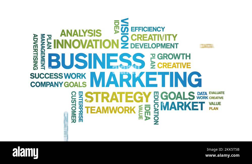 4k Business Marketing Animated Tag Word Cloud,Text Animation seamless ...