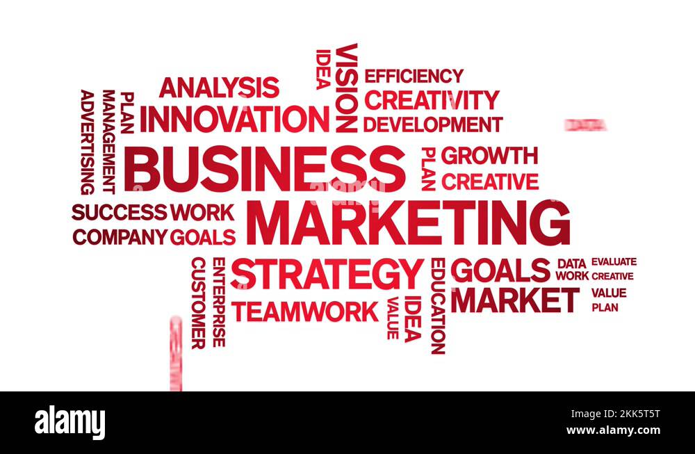 4k Business Marketing Animated Tag Word Cloud,Text Animation seamless ...